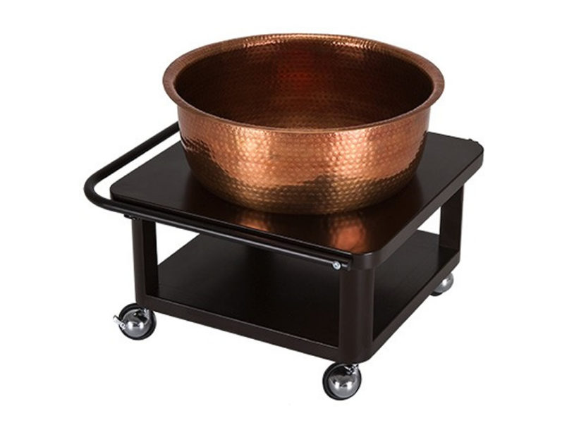 Copper Bowl Roll-up Foot Bath | Living Earth Crafts | Pedicure Bowl